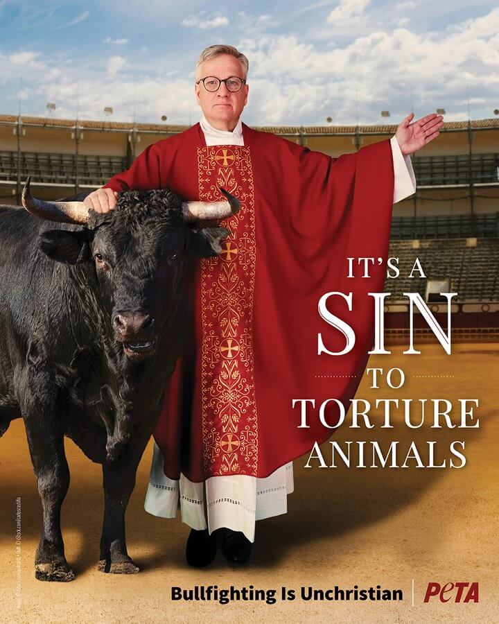 Father Terry Martin Teams Up With PETA U.K. to Denounce Bullfighting ...